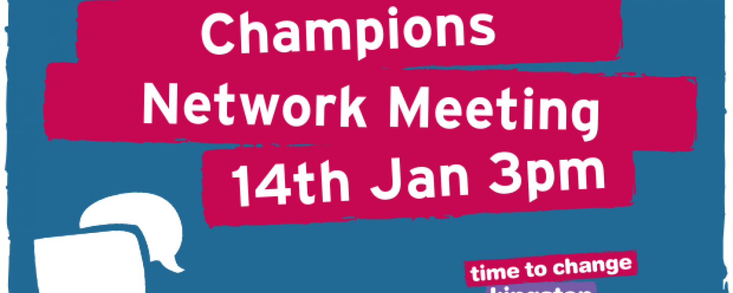 Time to Change Champions Network Meeting | Healthwatch Kingston